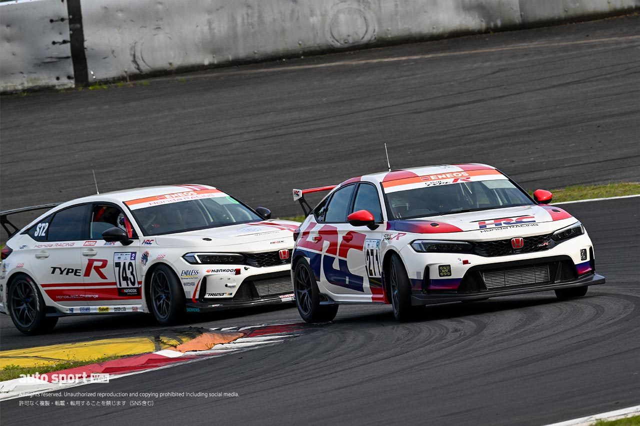 Team HRCのシビック・タイプR・CNF-RがS耐富士公式テストに登場。本番前のテストを終える | autosport web