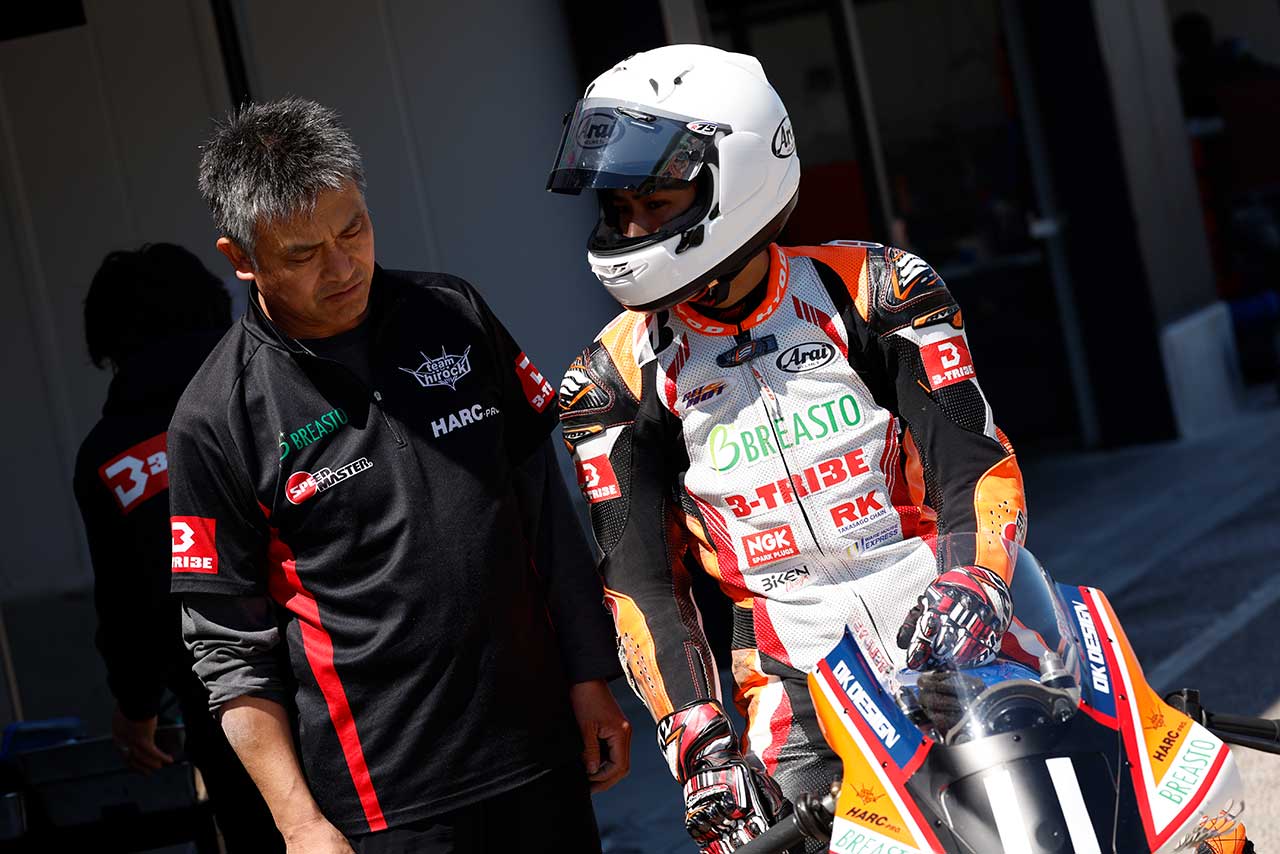 J-GP3：大和颯（BREASTO B-TRIBE RACING）／2023全日本ロード SUGO公開テスト3日目 | autosport web