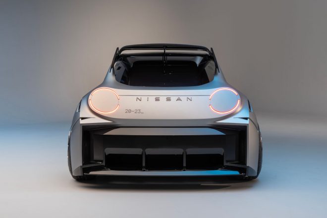 ニッサン、Be-1やパオなど“パイクカー”の伝統も受け継ぐスポーティな都市型EV『コンセプト20-23』を英国で発表 | autosport web