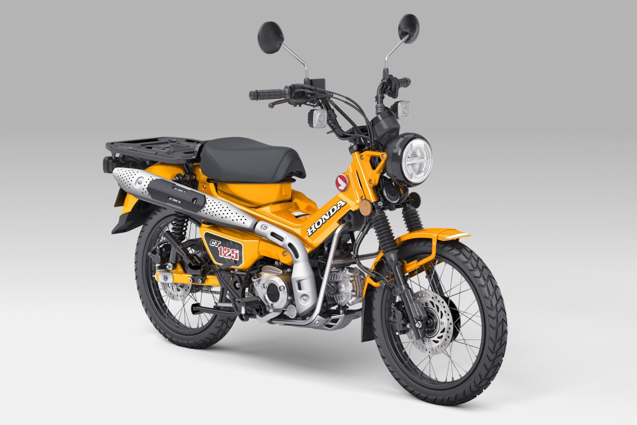 ホンダ、2024年型『CT125ハンターカブ』に鮮やかなイエローを新設定。12月14日より発売 | autosport web