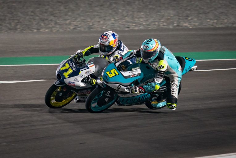 Moto3：佐々木歩夢（Liqui Moly Husqvarna Intact GP）／2023MotoGP第19戦カタールGP 決勝 ...