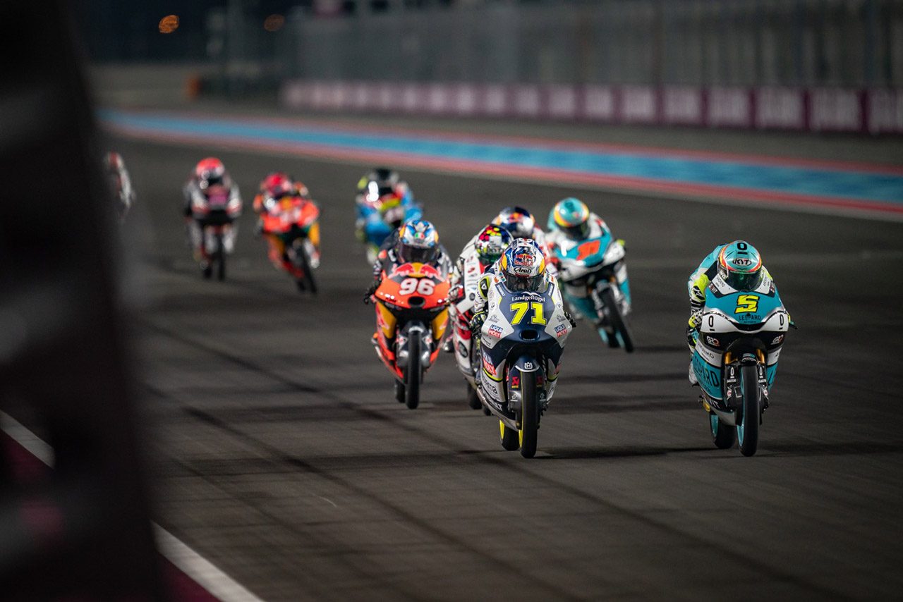 Moto3：佐々木歩夢（Liqui Moly Husqvarna Intact GP）／2023MotoGP第19戦カタールGP 決勝 ...