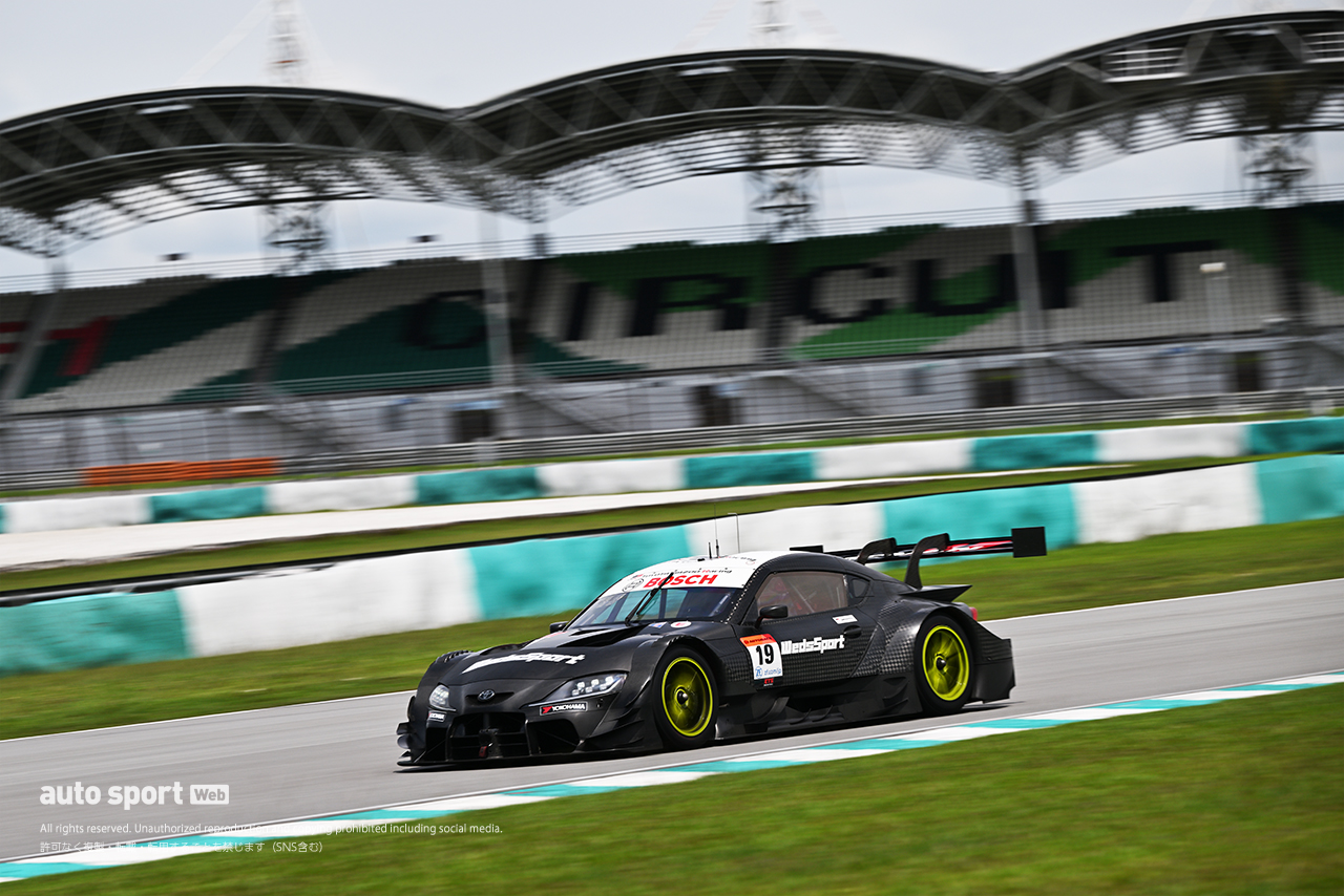 2024スーパーGTセパンテスト TGR TEAM WedsSport BANDOHの19号車トヨタGRスープラ | autosport web