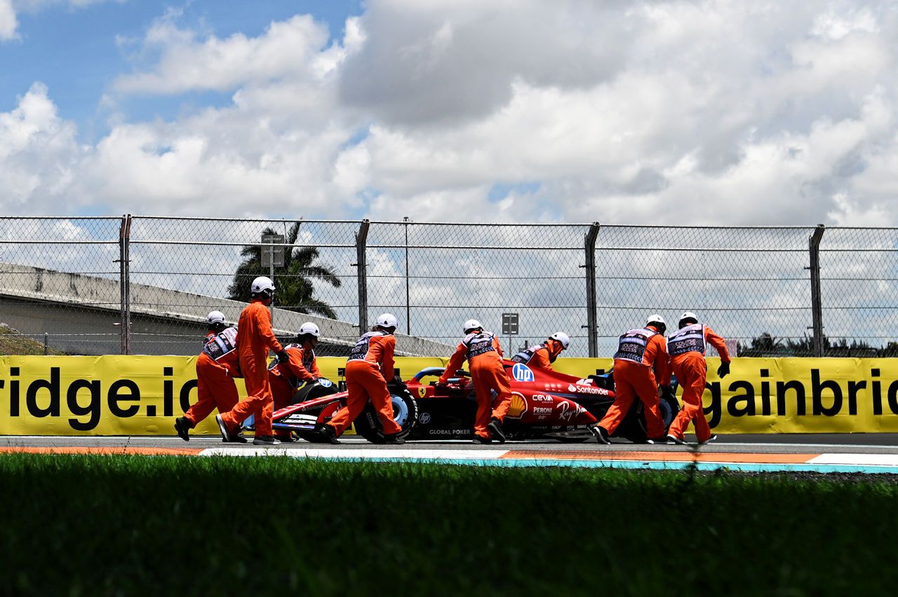 FP1をスピンで失ったルクレールがスプリント予選2番手「シングルラップ改善の努力が報われた」フェラーリ／F1第6戦 | autosport web